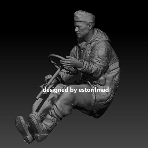 🫡 WW2 KUBELWAGEN WAFFEN SS DRIVER・Archivo STL para Impresión 3D・Cults