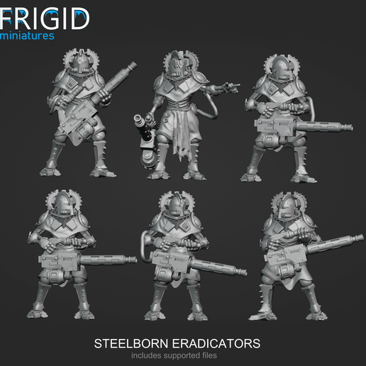 🎲 Steelborn Eradicators・ STL File for 3D printing・Cults