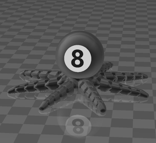 🪄 Magic 8-Ball Octopus Toy・ STL File for 3D printing・Cults