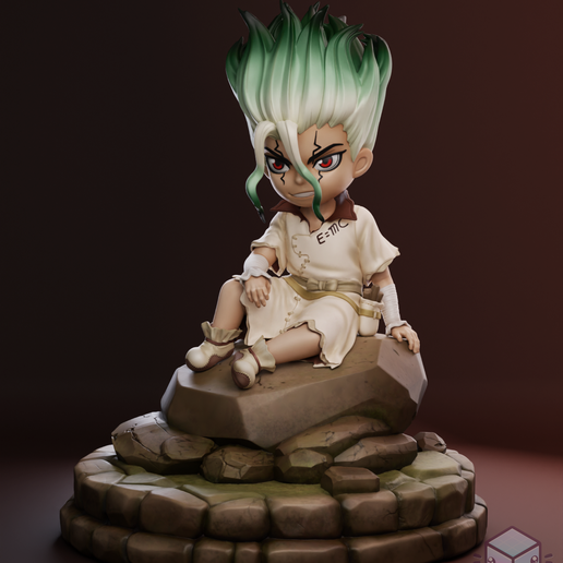 Файл STL Figruine Chibi Senku Ishigami Dr.Stone 👾 ・3D-печатная модель ...