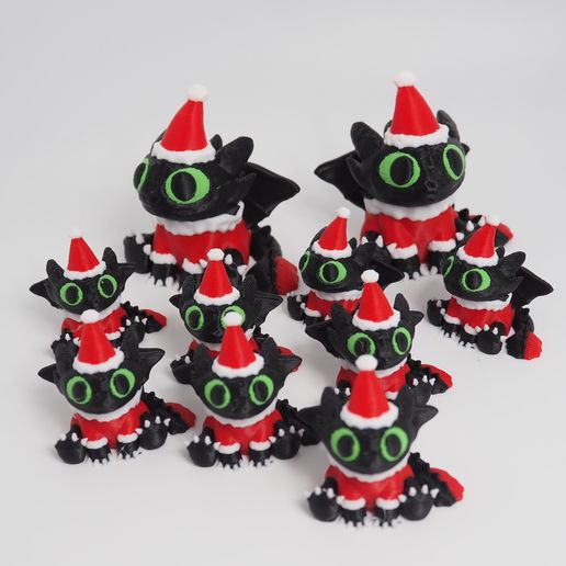 🎄 Christmas Toothless - Nosupport・ STL File for 3D printing・Cults