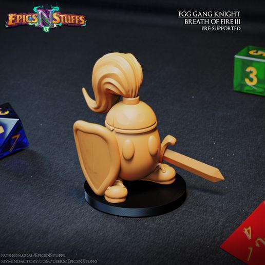 🥚 Egg Gang, Breath of Fire 3 Miniatures, Pre-Supported・ 3D File for 3D ...