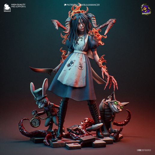 🔪 American McGee's Alice | 200mm・ 3D File for 3D printing・Cults