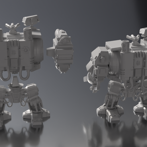 🎲 Ultramarine Dreadnought (Composite)・Free STL File for 3D printing・Cults