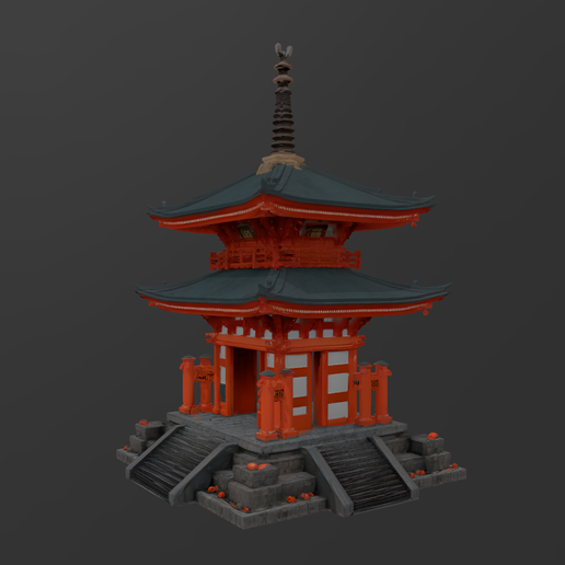 🇯🇵 Fushimi Inari (Japón) MODELO 3D IMPRIMIBLE・Archivo STL para ...