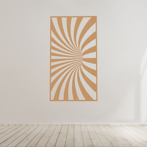 🎨 Optical Illusion, modern art 3D STL Model for CNC Router. dxf, svg ...