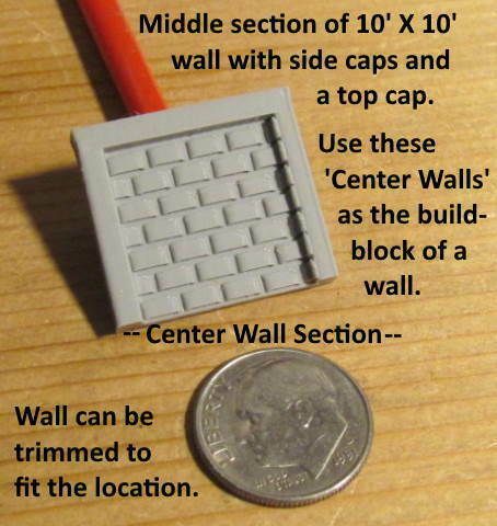 Free 3D file N Scale - 10 Foot X 10 Foot Stone Wall Sections 🦶 ・3D ...