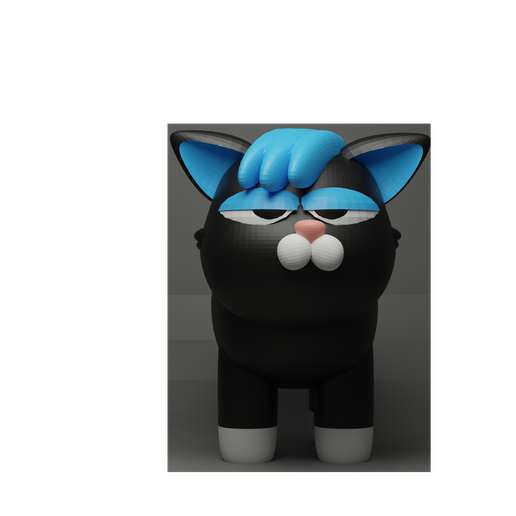 🐱 Gothfield・Free STL File for ・Cults