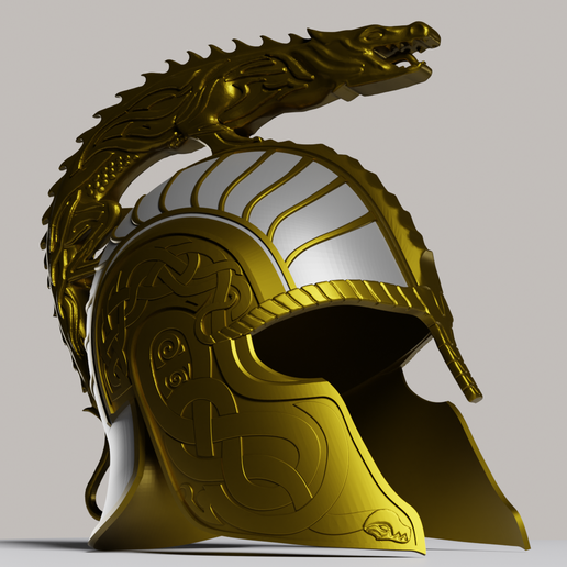 🐉 Dragon Helm Of Dor-Lomin, Turin Turambar・ STL File for 3D printing・Cults