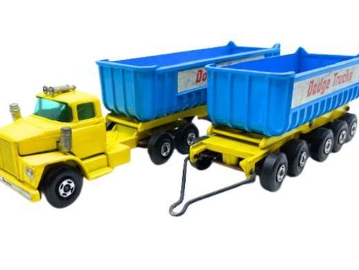 🤴 Lesney Matchbox King Size K-16-a Dodge Tractor Unit with Twin Tipping ...