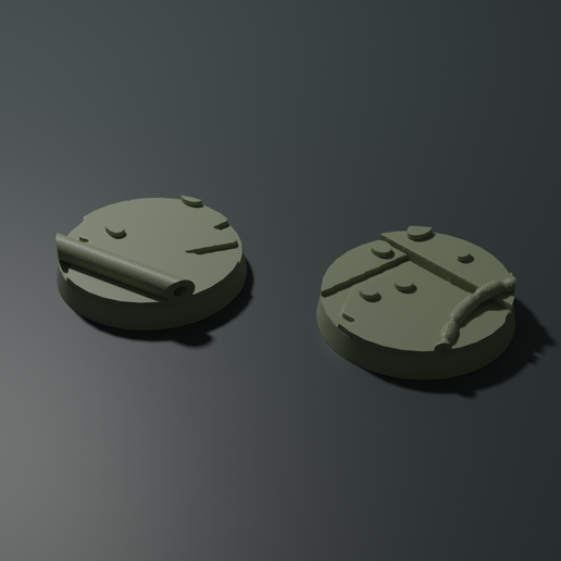 ⚔ Ork Scrap Bases・Free STL File for ・Cults