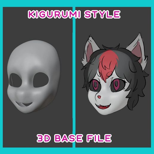 STL file 3D Printable Kigurumi Style Slim Kemono Fursuit Base 🗿 ・Design ...