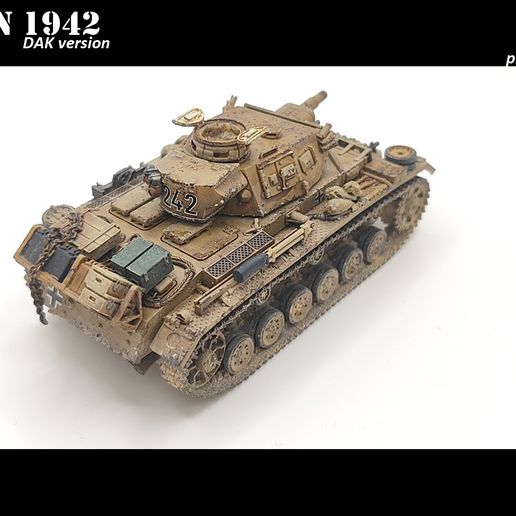 🇩🇪 Panzer III N Early/Late prod pack・ 3D File for 3D printing・Cults