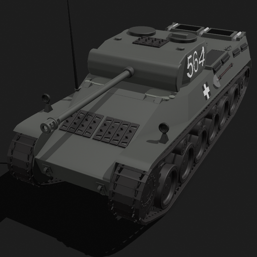 🪖 M43 Tas Heavy Tank ( 1/18 Scale Prop )・Archivo STL Gratis para ...