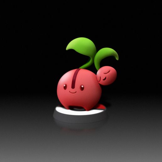 🆓 Cherubi -Free - FAN ART - POKÉMON FIGURINE - HD- 3D PRINT MODEL・Free ...