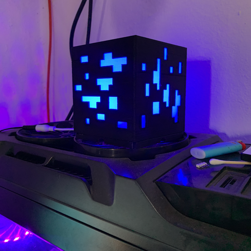 STL file Minecraft Ore Block easy LEDS 🔦 (OBJ)・3D printing template to ...