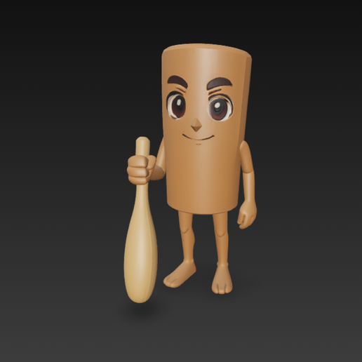 🆓 Tun Tun Tun Sahur estilo Anime FREE・Free STL File for 3D printing・Cults