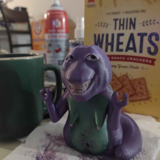 Archivo OBJ Cursed Purple Dinosaur 🦖 ・Modelo para descargar y imprimir ...