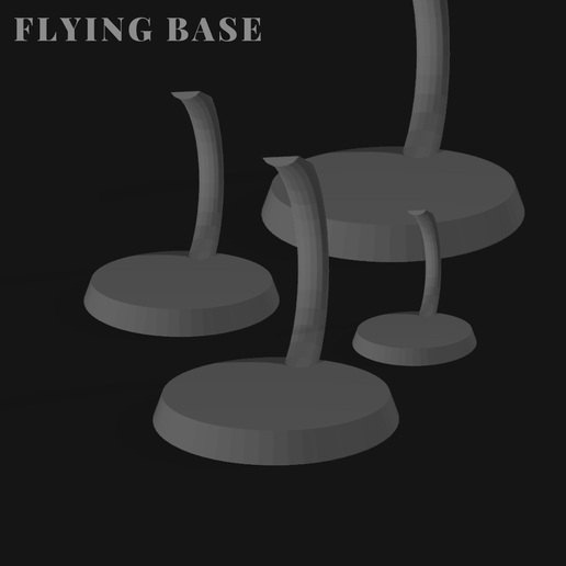 🎲 Flying base・Free STL File for 3D printing・Cults