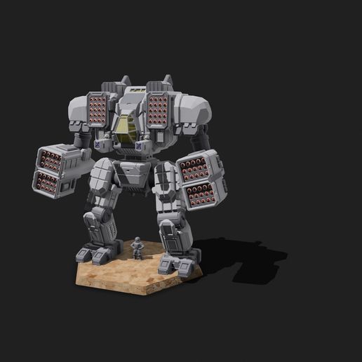 🦣 Battletechnology Mastodon Alt D variant・ STL File for ・Cults