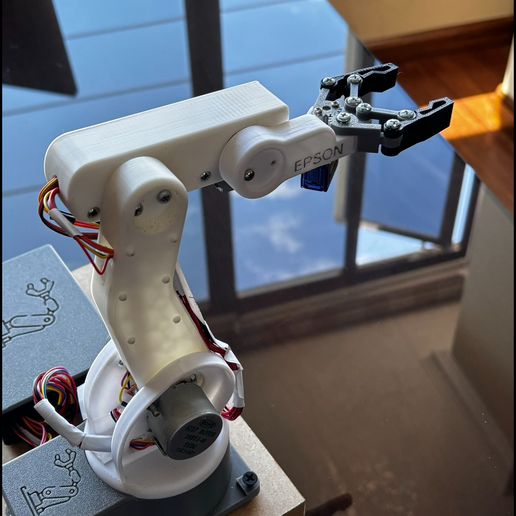 💪 4DOF Robotic Arm (EPSON VT6L Inspired)・ STL File for 3D printing・Cults