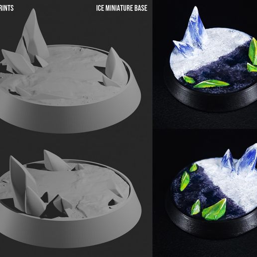 🎲 Prism Prints - Miniature Base Pack #1・ STL File for 3D printing・Cults