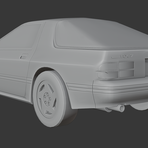 🚗 Mazda RX7 FC・ STL File for 3D printing・Cults