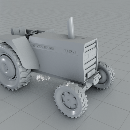 STL file Massey Ferguson MF 1195 DELUXE tractor model 🚜 (OBJ)・3D ...