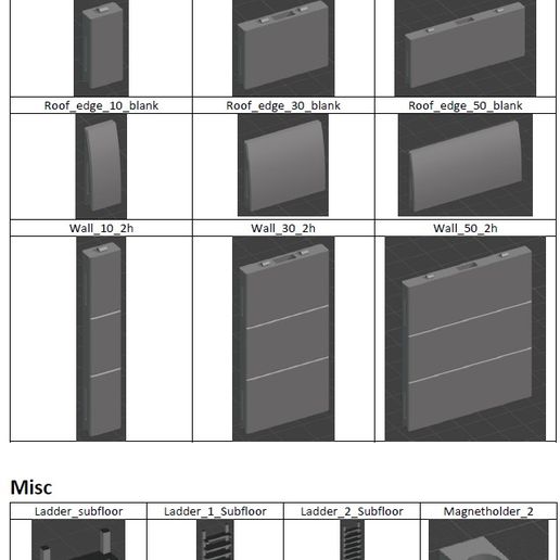 🎲 Modular tabletop buildings for skirmish games - Subfloors・Free 3D ...