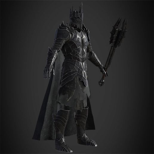 🪖 LOTR Dark Lord Sauron Full Armor and Mace for Cosplay・ 3D File for 3D ...