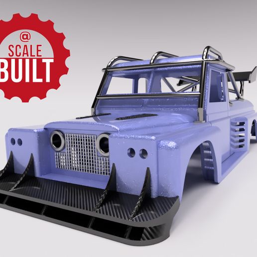 🚁 1/24 Scale RC DRIFT Land Rover Series IIA / Defender・ STL File for 3D ...
