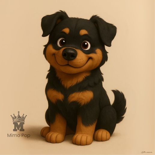 🐕 Pixar Pet | Rottweiler | DOG | Animation Fan Art・ STL File for 3D ...