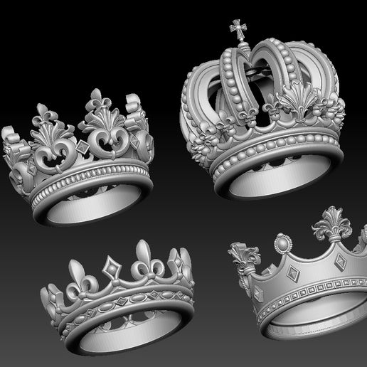STL file crown 👑 (OBJ)・3D printing model to download・Cults