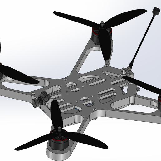 🖼️ FPV 7 Inch Long Range Drone Frame (Plastic)・ 3D File for 3D printing ...