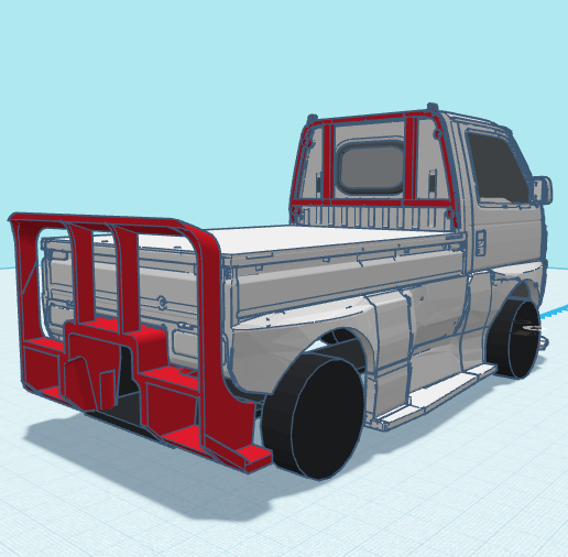 🚚 LDRC 1/18 U42T Drift kei Minicab Truck・ STL File for 3D printing・Cults