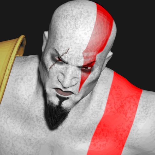 👾 attack position - young kratos・ STL File for 3D printing・Cults