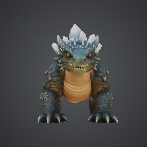 👽 Crystalback Drake・Free STL File for 3D printing・Cults