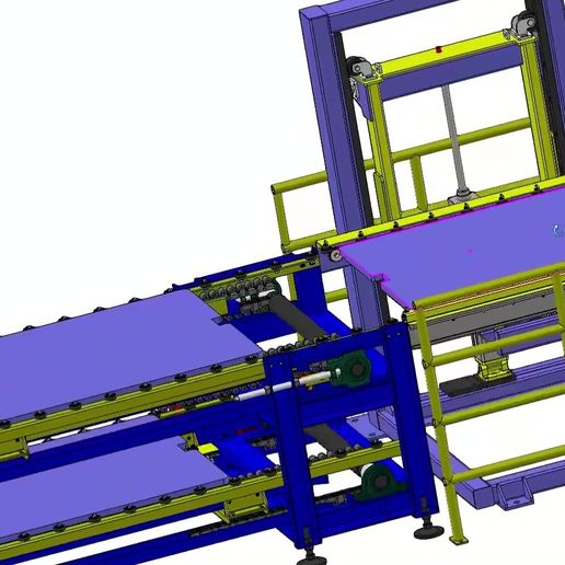 🆓 3D CAD Model – Free Flow Chain Conveyor with Variable Speed Control ...
