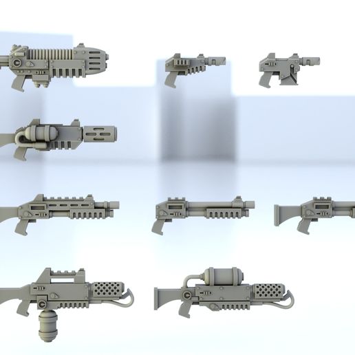 🏜️ Scifi Desert Troopers Infantry Squad - 40000 and OPR Compatible・ STL ...
