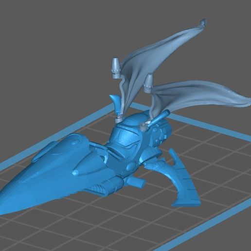 🛰 Space Elf Autarch Windbiker windy banners・Free STL File for ・Cults