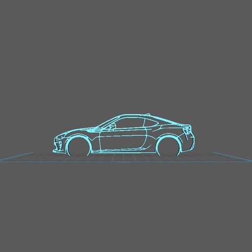 🚗 Toyota - GT 86 2017・ STL File for 3D printing・Cults