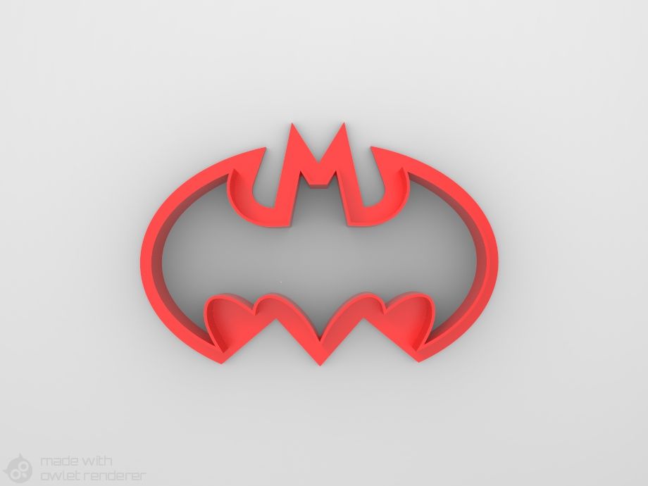 Descargar archivo STL Molde cortante de batman / batman cookie cutter ...