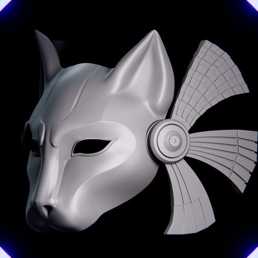 STL file BASTET MASK V4 WITH SOME INSPIRATION FROM STARGATE 🐱 ・3D print ...