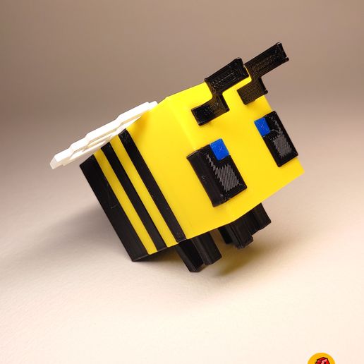 Archivo 3D ABEJA MINECRAFT Armable Multicolor (Cualquier Impresora) 🐉 ...