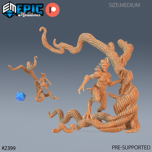 🪵 Wood Dryad ‧ DnD Miniature ‧ Tabletop Miniatures ‧ Gaming Monster ...