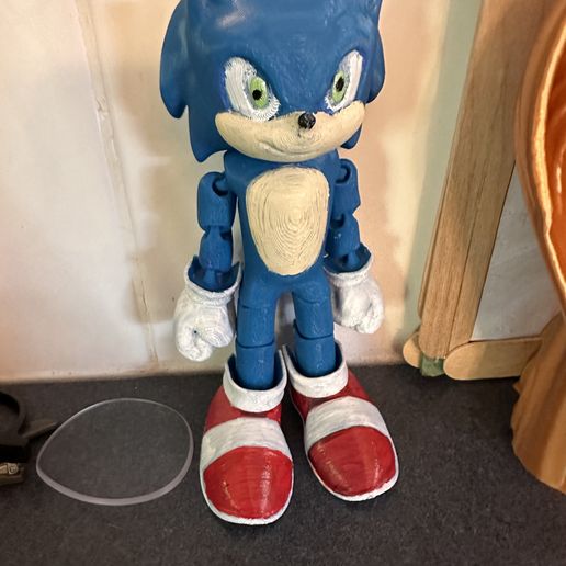 3D printing Flexi Sonic The Hedgehog - Print In Place - No supports ...