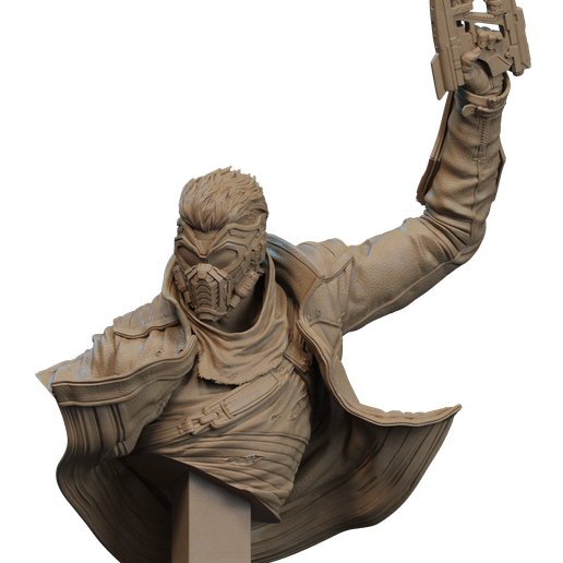 ⭐ Star Lord Bust 3D Print・ 3D File for 3D printing・Cults