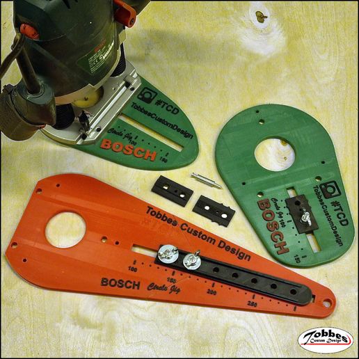🟣 Bosch Router Circle Jig・ STL File for ・Cults