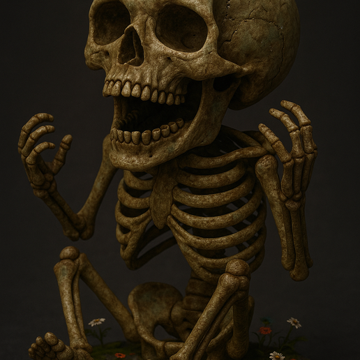 💀 Human Skeleton・ STL File for 3D printing・Cults