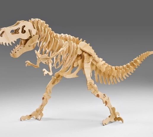 🦖 T-Rex 3D・Archivo DXF para Mecanizado CNC - Corte por láser・Cults